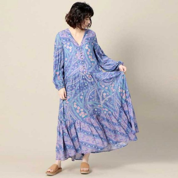 Dresses | Boho Chic Gypsy Floral Print Maxi Dress | Poshmark